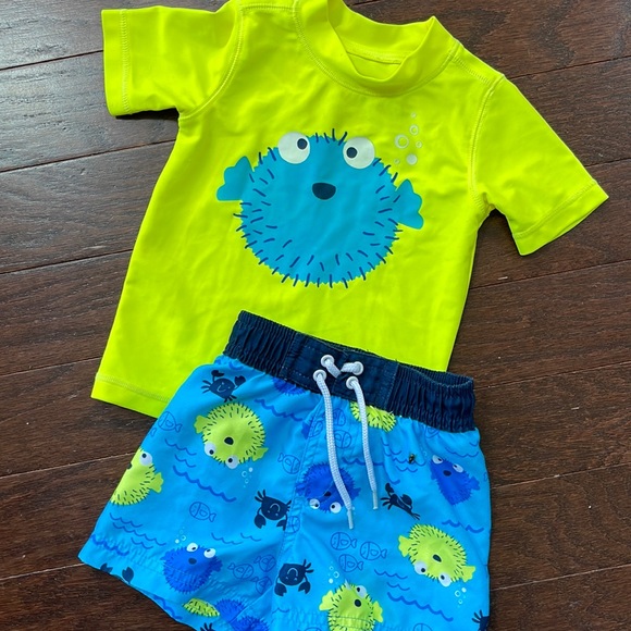 Koala Kids | Swim | Koala Kids 92mo Swim Shirt And Swim Trunks Blue And ...